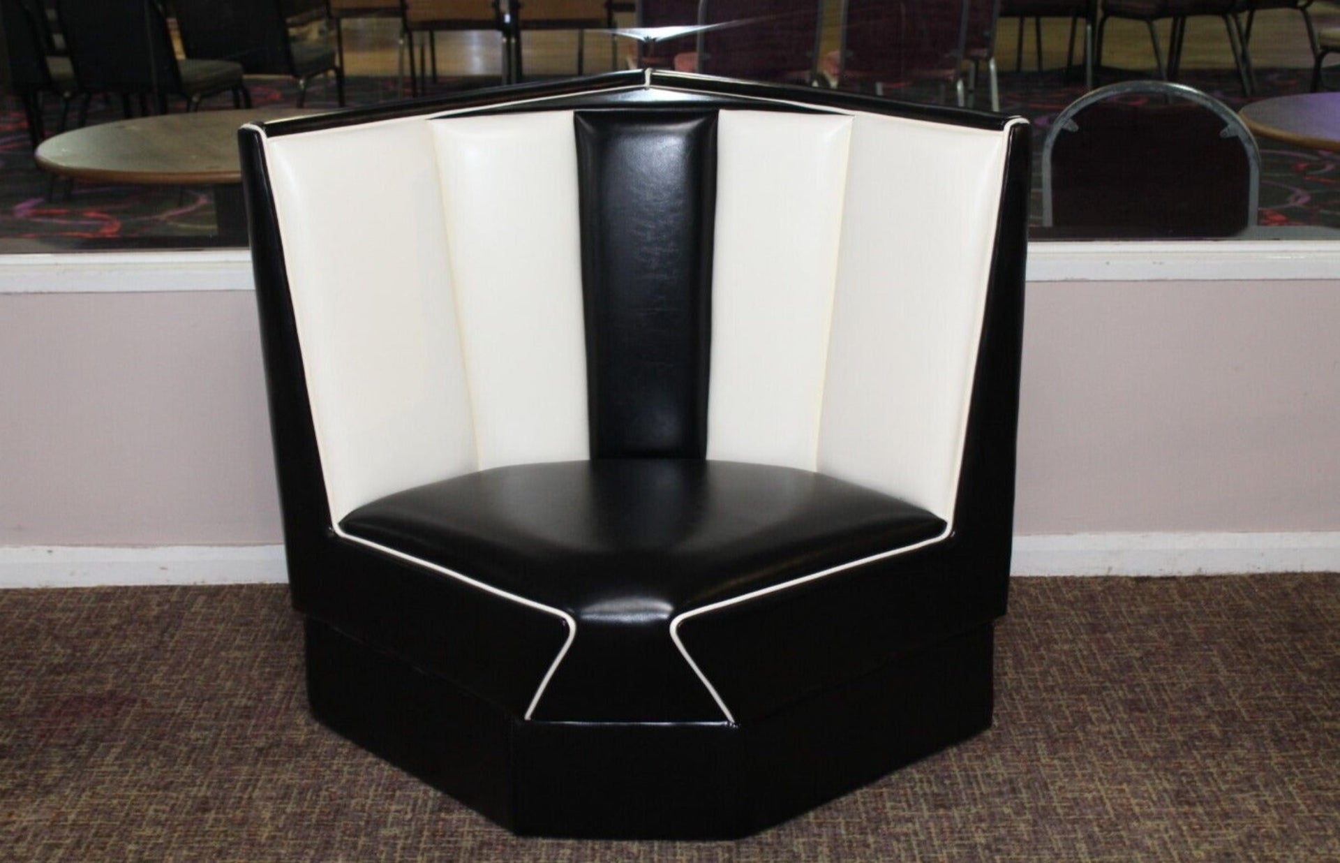 Commercially Graded Black Corner Booth Second – Just Americana